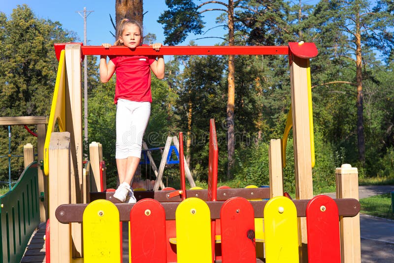 Kids on playground stock photo. Image of caucasian, childhood - 103513688
