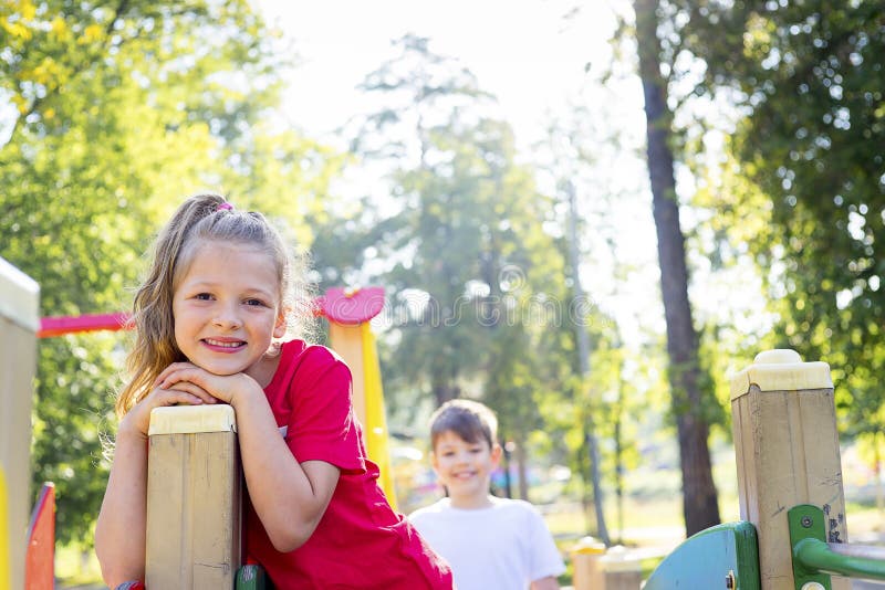 Kids on playground stock photo. Image of lovely, play - 103514196