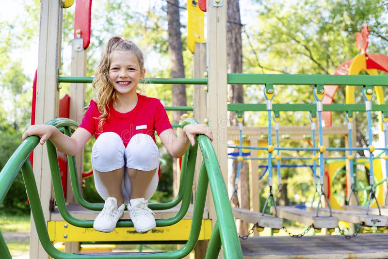 Kids on playground stock image. Image of friends, active - 103514793