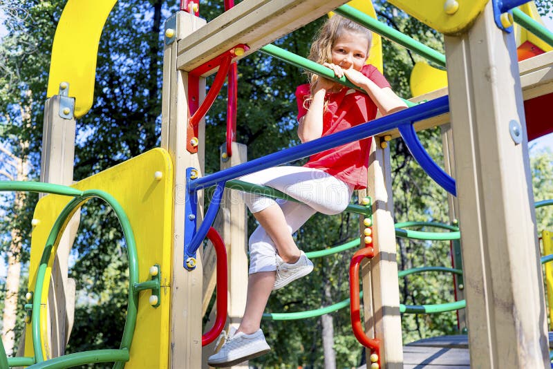 Kids on playground stock photo. Image of healthy, outside - 103515198
