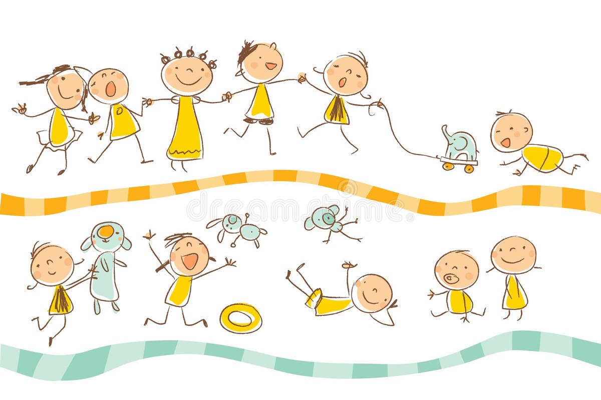 Animated Kids Playing Stock Illustrations – 1,078 Animated Kids Playing ...