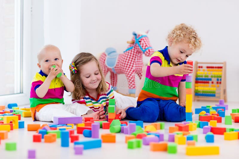 Kids Playing with Colorful Toy Blocks Stock Photo - Image of home ... Kids Playing with Colorful Toy Blocks Stock Photo - Image of home ...
