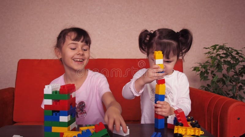 Kids Playing with Constructor Stock Footage - Video of creativity ...