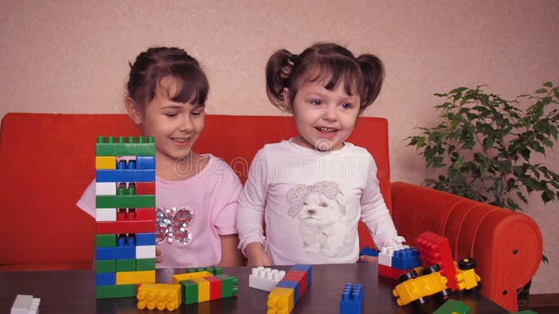 Kids Playing with Constructor Stock Video - Video of learning, children ...