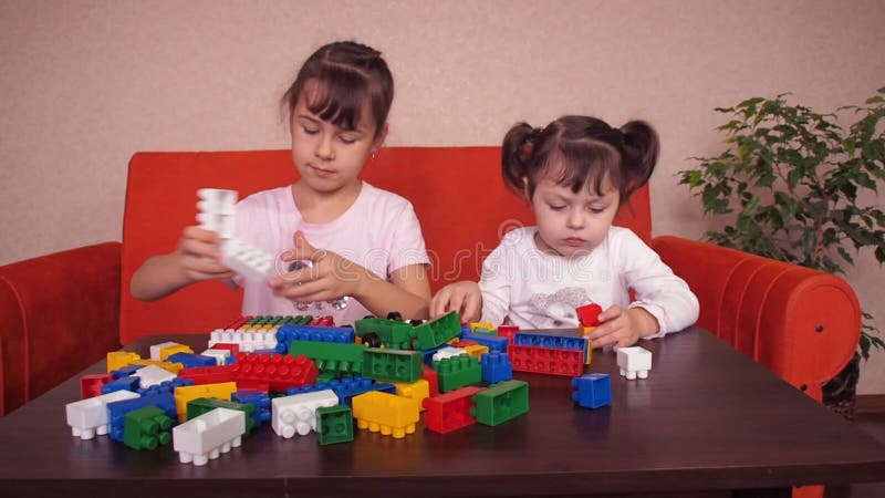 Kids Playing with Constructor Stock Footage - Video of education ...