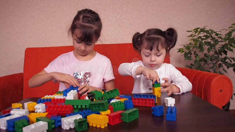 Kids Playing with Constructor Stock Footage - Video of portrait, rest ...