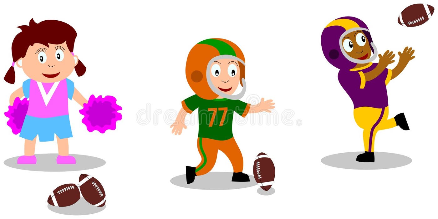 Kids Playing Football Stock Illustrations – 4,126 Kids Playing Football ...
