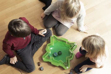 Kids playing game together stock image. Image of children - 178649701