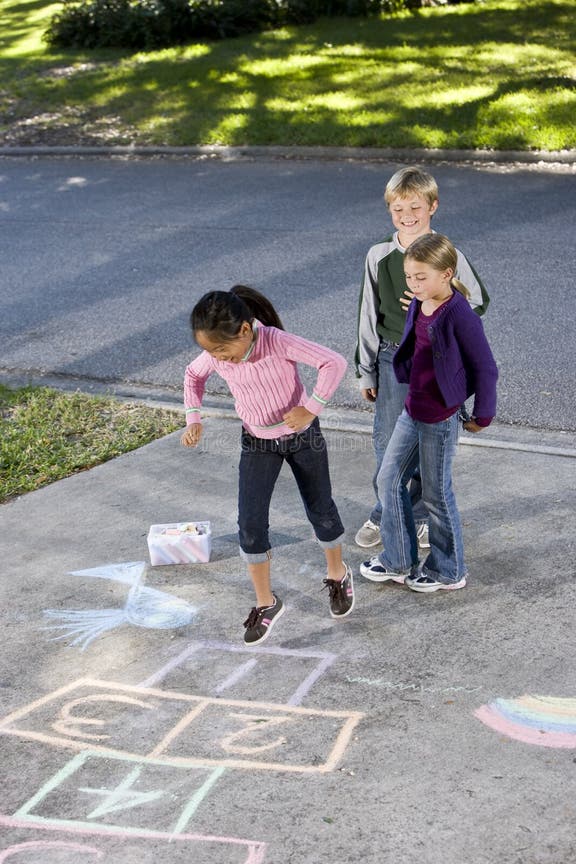 415 Kids Playing Hopscotch Stock Photos - Free & Royalty-Free Stock ...