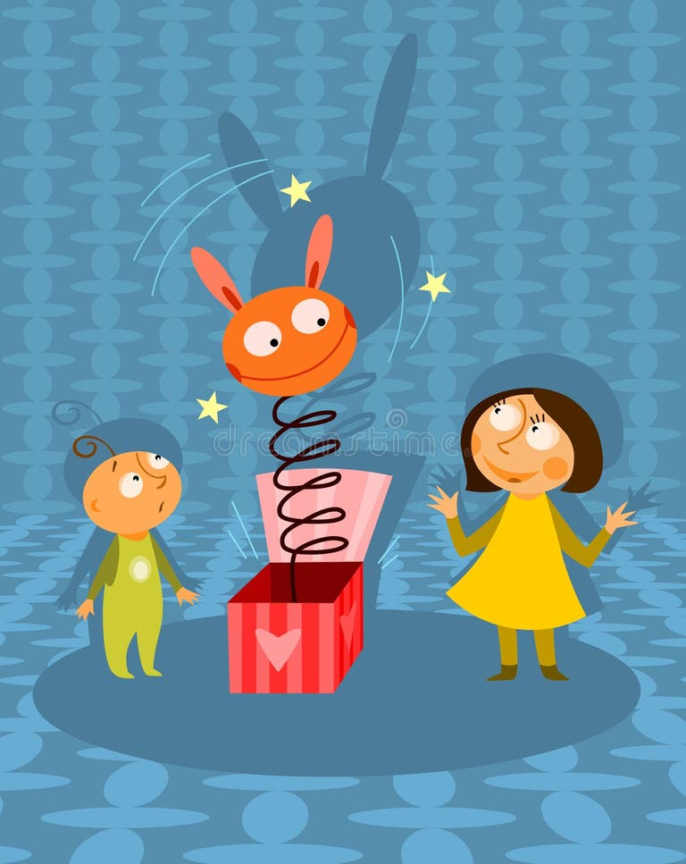 Child Jack Box Surprise Stock Illustrations – 167 Child Jack Box ...