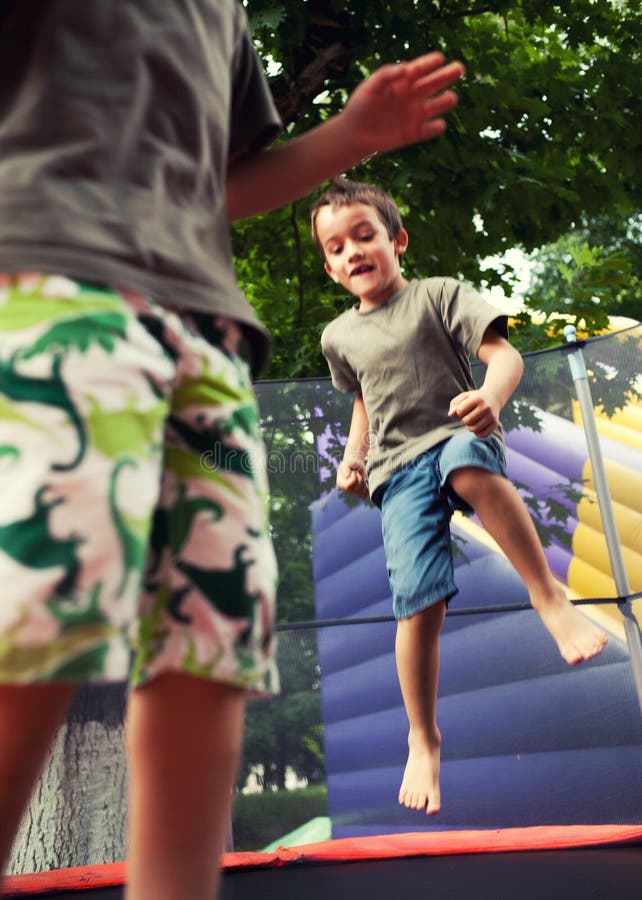 Happy kid jumping stock image. Image of hands, caucasian - 31884119