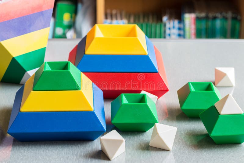 Kids Playing and Learning Solutions. Brain Toy Stock Image - Image of ...