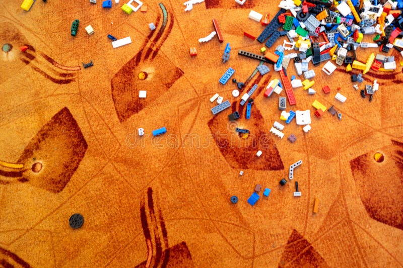 Kids Playing Lego on the Carpet Stock Photo - Image of playing, carpet ...