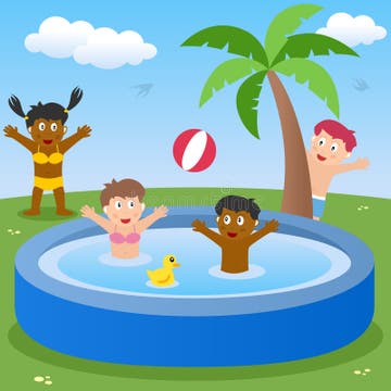 Garden Pool Cartoon Kids Stock Illustrations – 259 Garden Pool Cartoon ...