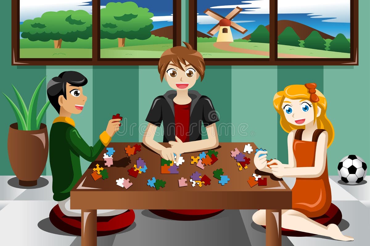 Puzzles Drawing Stock Illustrations – 1,758 Puzzles Drawing Stock ...