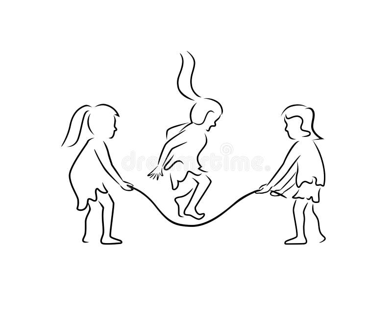 Skipping Group Stock Illustrations – 417 Skipping Group Stock ...