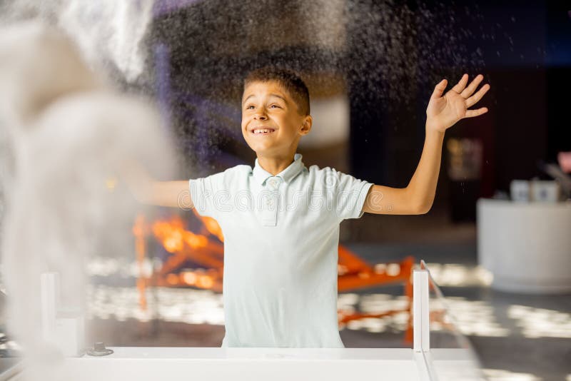 Kids Playing with Sand in Science Museum Stock Image - Image of ...