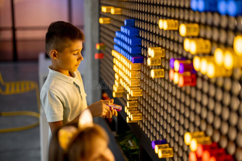 Kids Playing in Science Museum Stock Photo - Image of science ...