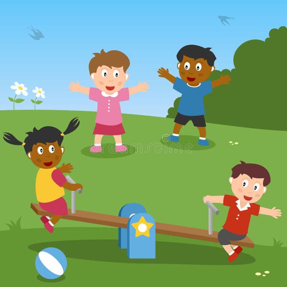 Seesaw Cartoon Stock Illustrations – 3,017 Seesaw Cartoon Stock ...