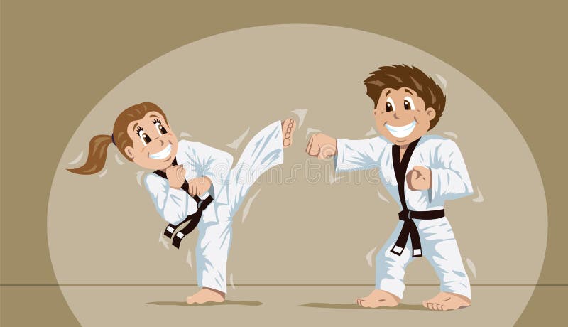 Kids Mixed Martial Arts Clip Art