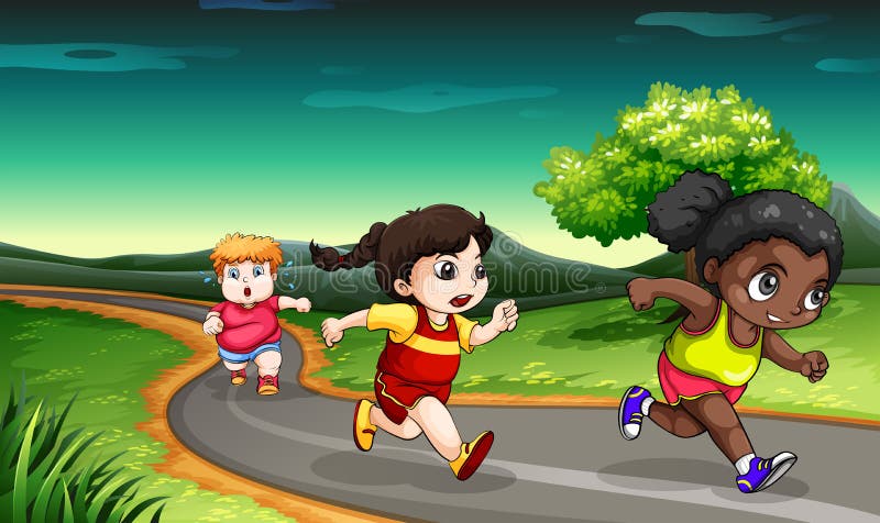 Kids in a car racing stock vector. Illustration of activity - 40151355