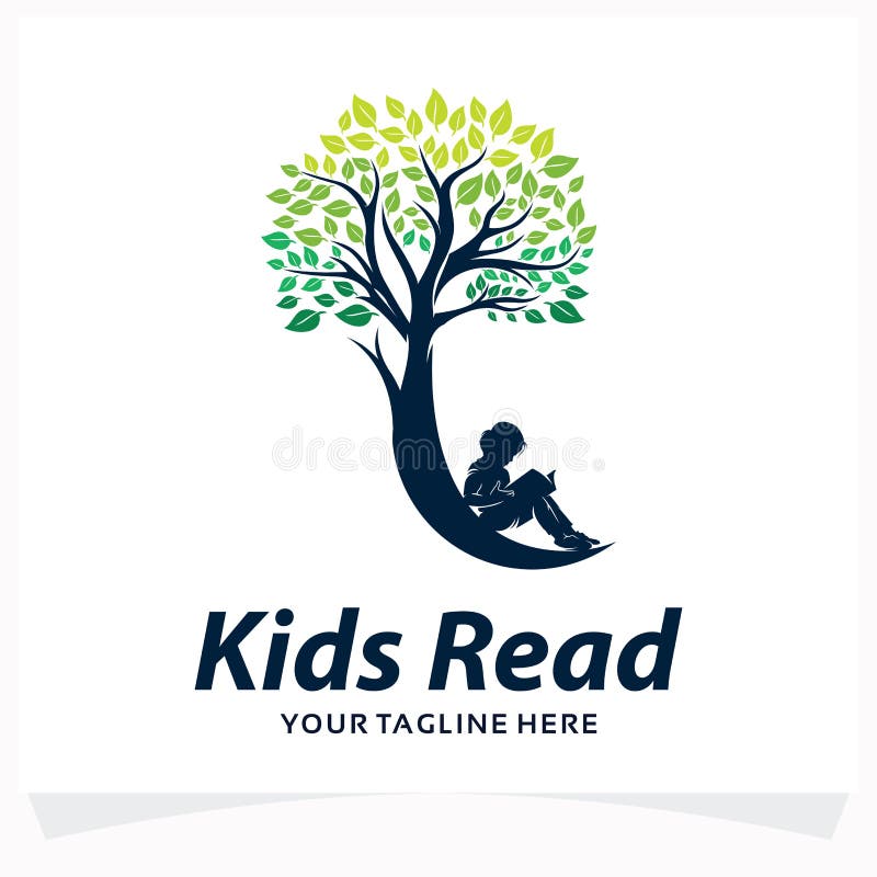 Kids Read Logo Design Template Stock Vector - Illustration of childhood ...