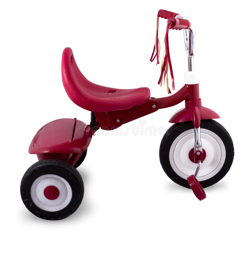 Kids Red Tricycle stock photo. Image of childhood, ride - 13908636