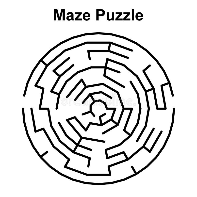 Kids riddle maze puzzle stock vector. Illustration of game - 355430866