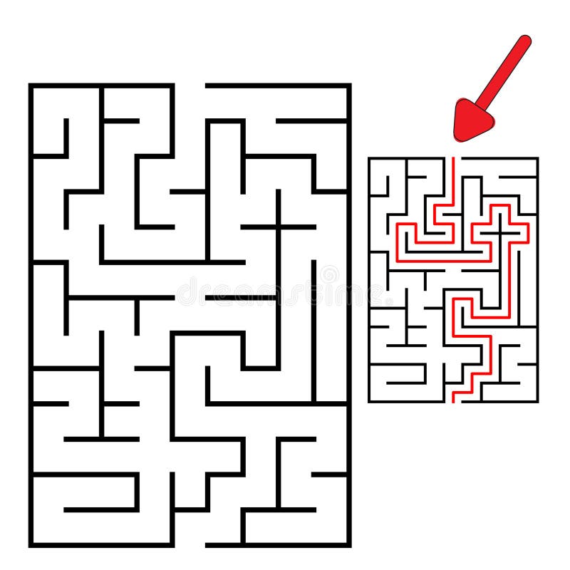 Kids riddle maze puzzle stock vector. Illustration of artwork - 356629449