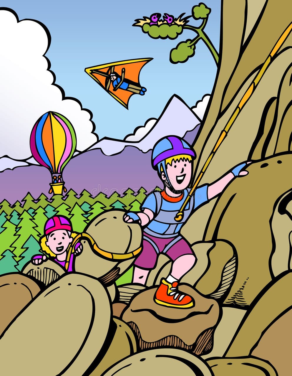 Cartoon Climbing Kids Stock Illustrations – 1,017 Cartoon Climbing Kids ...