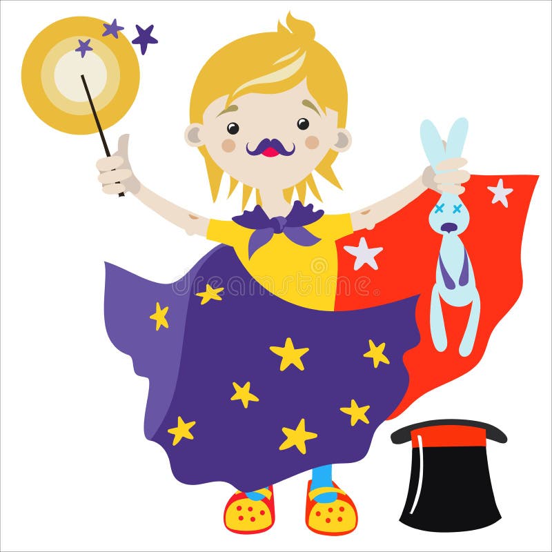 Kids role game playing stock illustration. Illustration of person ...