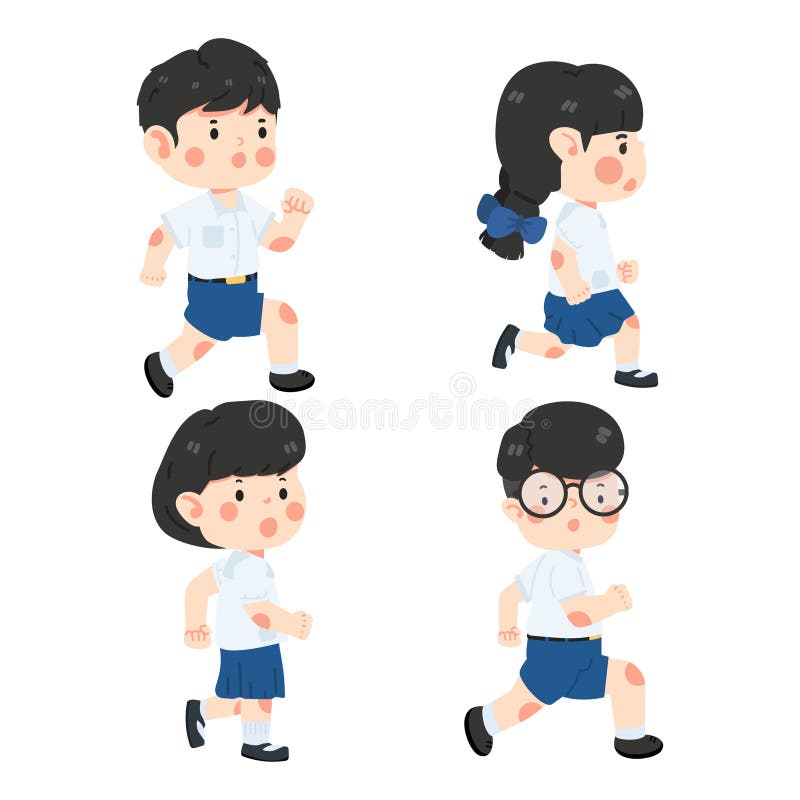 Kids Running Cartoon Stock Illustrations – 11,651 Kids Running Cartoon ...
