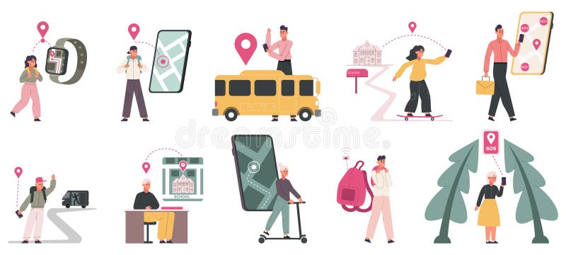 Kids Safety Technologies, Smartwatch, Geolocation Tracker App. Child ...