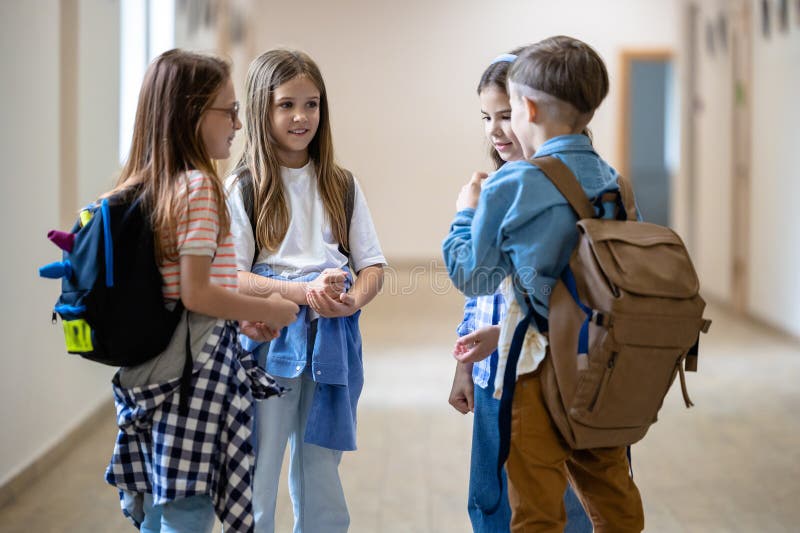 Kids at School during the Break Stock Photo - Image of school ...
