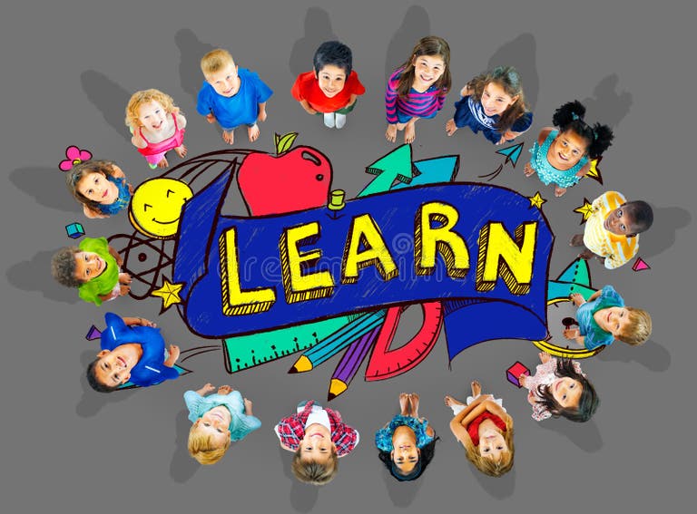 Kids School Education Learn Wisdom Young Concept Stock Illustration ...