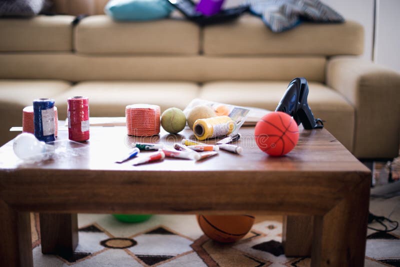 Kids Science Things on the Table Stock Image - Image of children ...