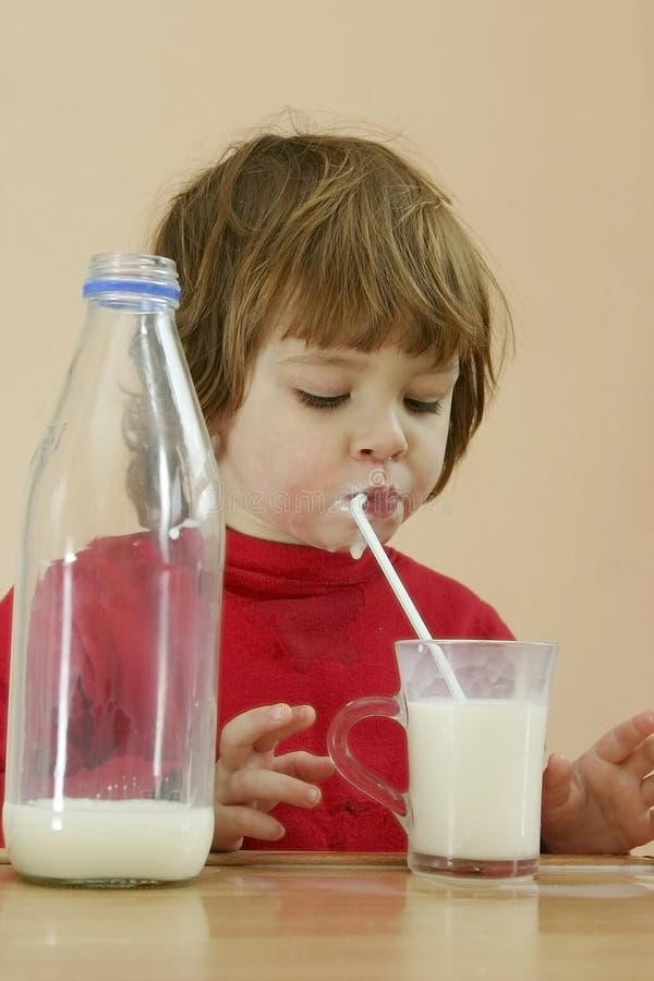 Kids should drink milk stock image. Image of milky, breakfast - 1879135
