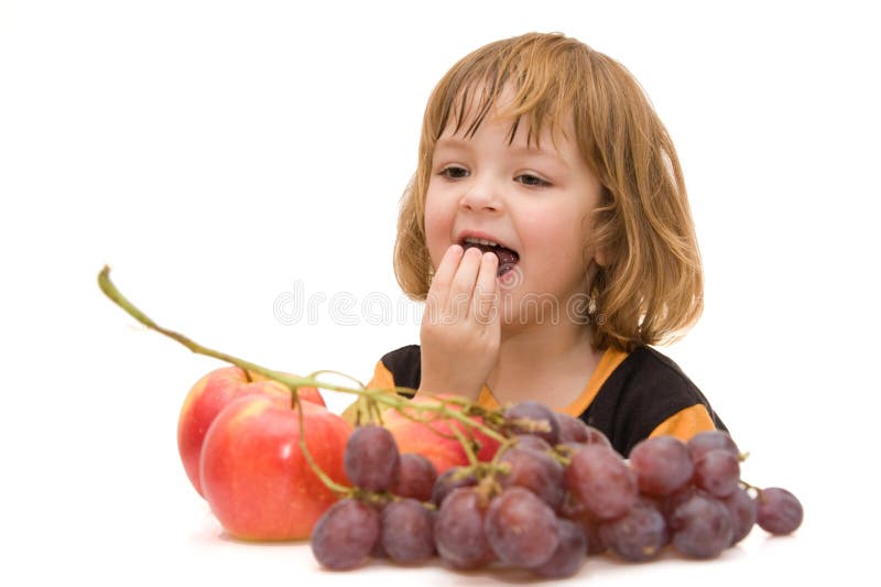 Kids should eat fruits! stock photo. Image of diet, apple - 3839682