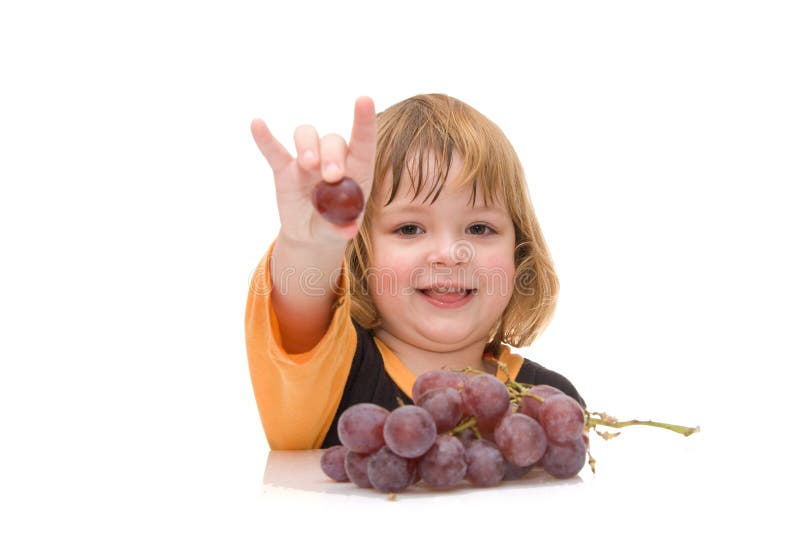 Kids should eat fruits! stock photo. Image of joyful, nutritive - 3859734