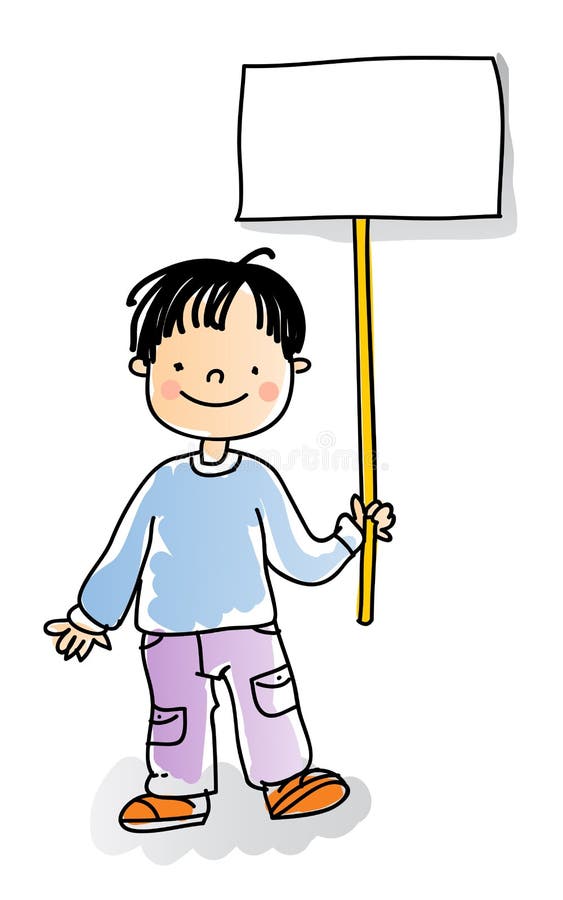 Kids sign stock vector. Illustration of goal, person - 17778745