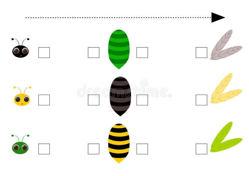 Kids Simple Learning about Insects Stock Image - Image of toddler ...