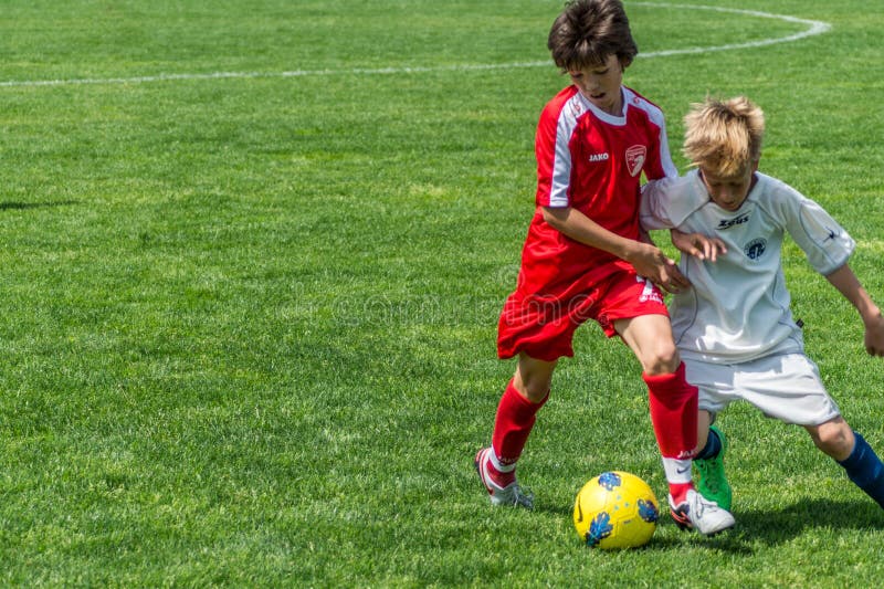 Kids Soccer editorial image. Image of kicking, goalkeeper - 71003610