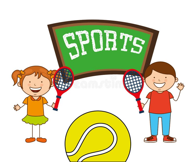 Kids sports stock vector. Illustration of healthy, fitness - 59942416