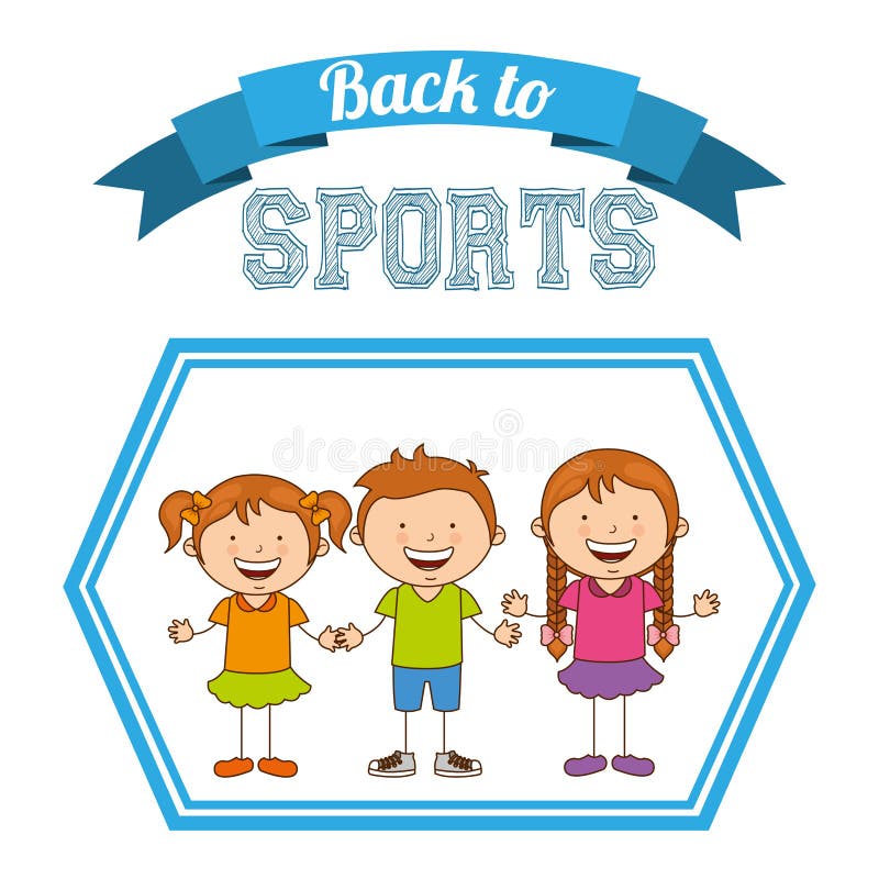 Kids sports stock vector. Illustration of happy, activity - 59943003