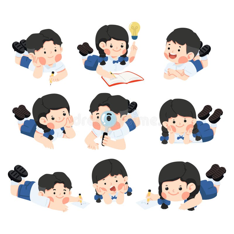 Floor Kids Lying Stock Illustrations – 152 Floor Kids Lying Stock ...