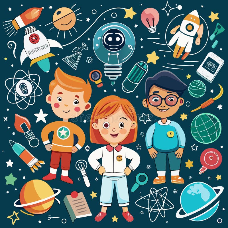 Kids Studying STEM Subjects: Science, Technology, Engineering, Math ...