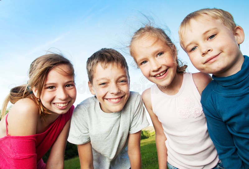 Kids at summer stock photo. Image of face, person, friends - 49917824
