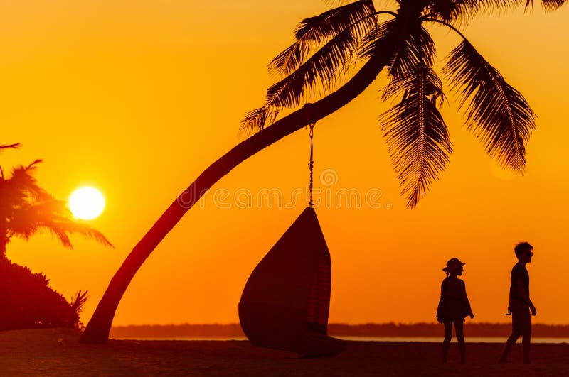 Kids at sunset stock photo. Image of person, dark, family - 58653754
