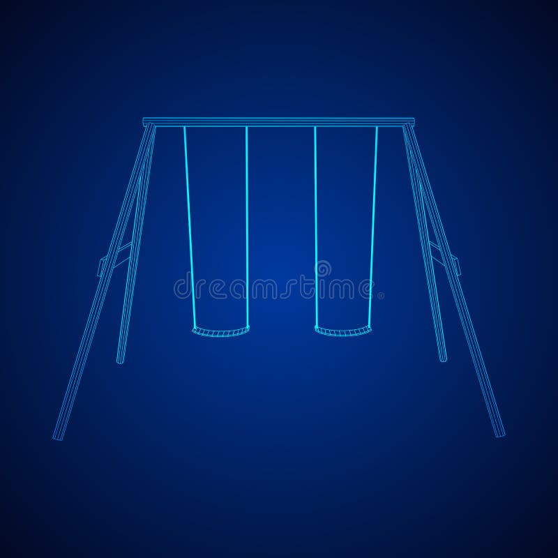 Kids swing model vector stock vector. Illustration of design - 122564727