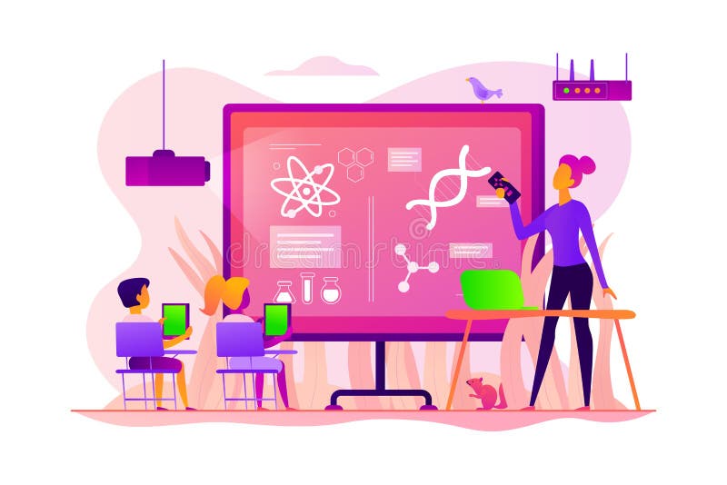 Science Lessons Concept Vector Illustration. Stock Vector ...